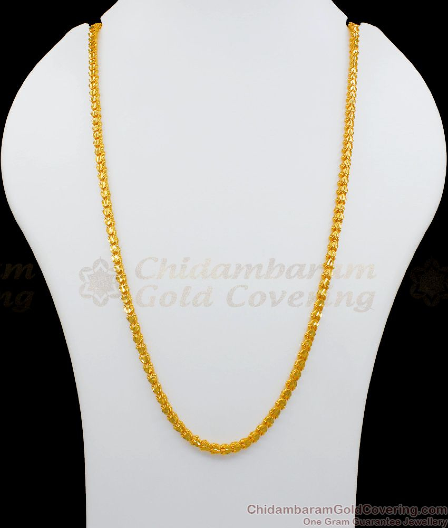 CDAS06 - 24ct Pure Gold Plated Chain Traditional Kerala Jasmine Hearts ...