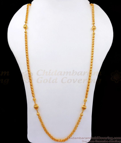 CHRT16-LG One gm 30 inches Chidambaram Gold Plated Jewellery ...