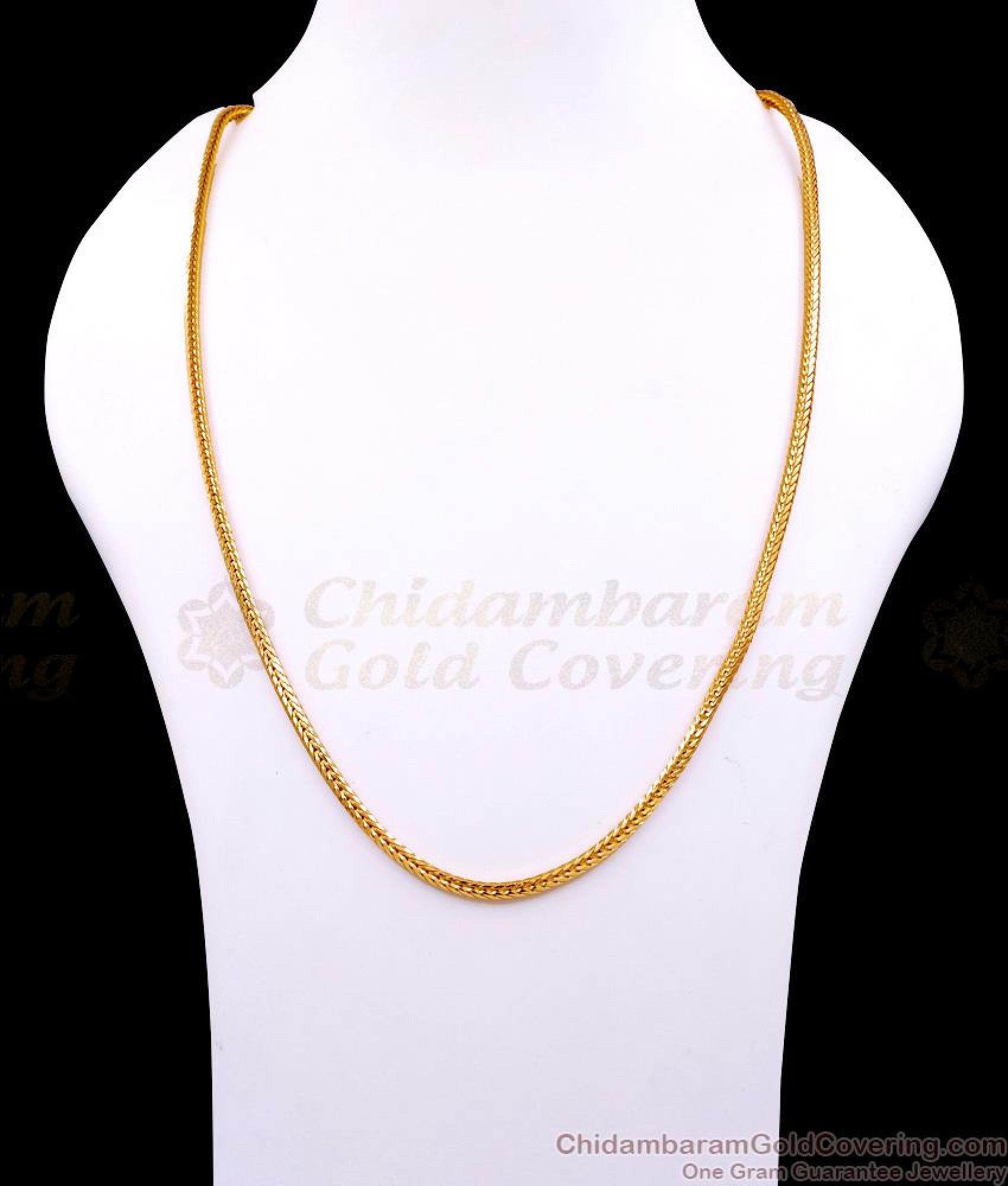CDAS36 Plain One Gram Gold Thali Chain Daily Wear Design For Women