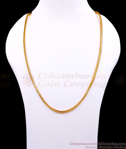 Grand Lakshmi Dollar 1 Gram Gold Chain Plain Design BGDR1161
