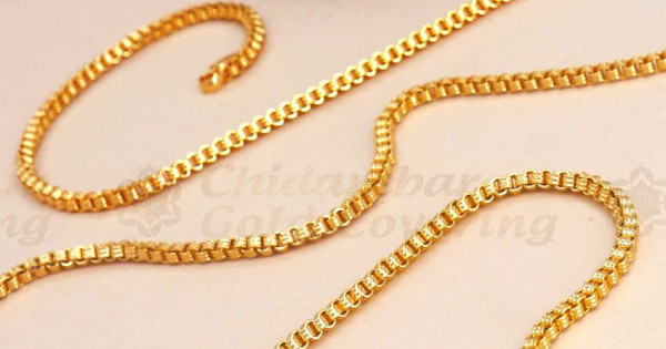 CGLM100 One Gram Gold Chain Mens Occasional Wear Collections Shop Online