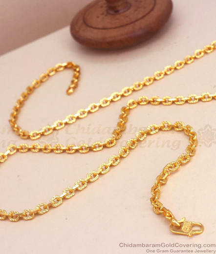 CHRT67 One Gram Gold New Model Oval Chain Design Shop Online