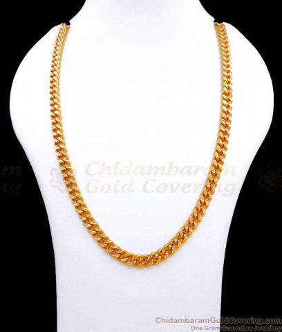 Sachin Chain Model Original Gold Plated Long Heavy Chain for Men Party Use