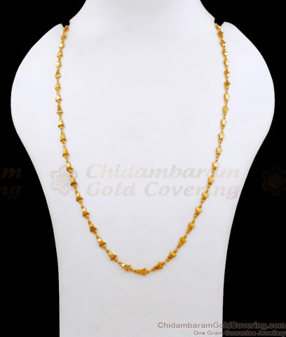 CKMN126 - Navamani Malai One Gram Gold Chain Multi Stone Shop Online