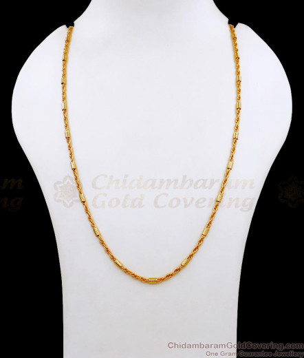 CGLM109 24K Gold Chain For Men Designs Online