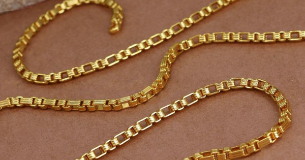 CGLM114 Everyday Use Box Design Gold Chain For Men