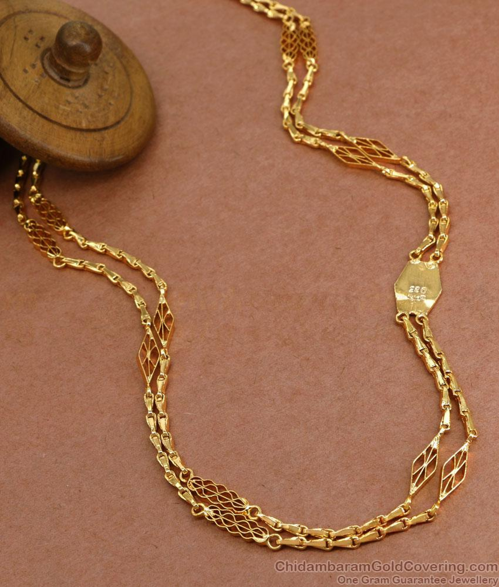 30 Inch Long High Quality Gold Look Rettai Vadam Chain Design Online ...