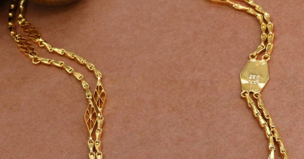 30 Inch Long High Quality Gold Look Rettai Vadam Chain Design Online ...