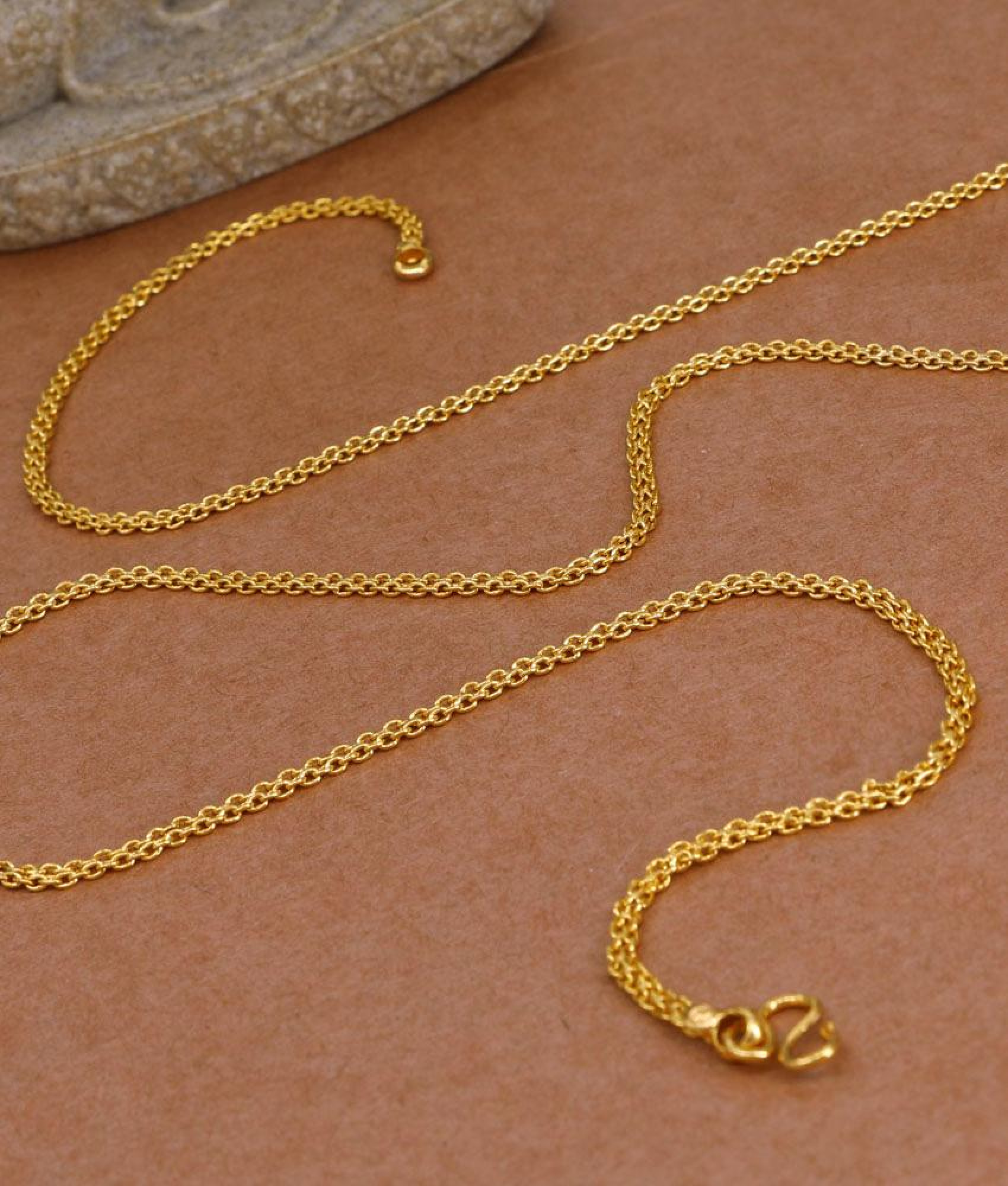 CGLM139 Light Weight Micro Gold Plated Chain Design For Daily Wear
