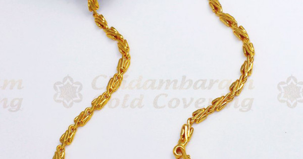 CGLM53 Stylish Gold Design Box Chain For Men Shop Online