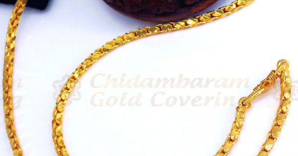 CGLM62 One Gram Gold Plated Chain for Daily Use Shop Online
