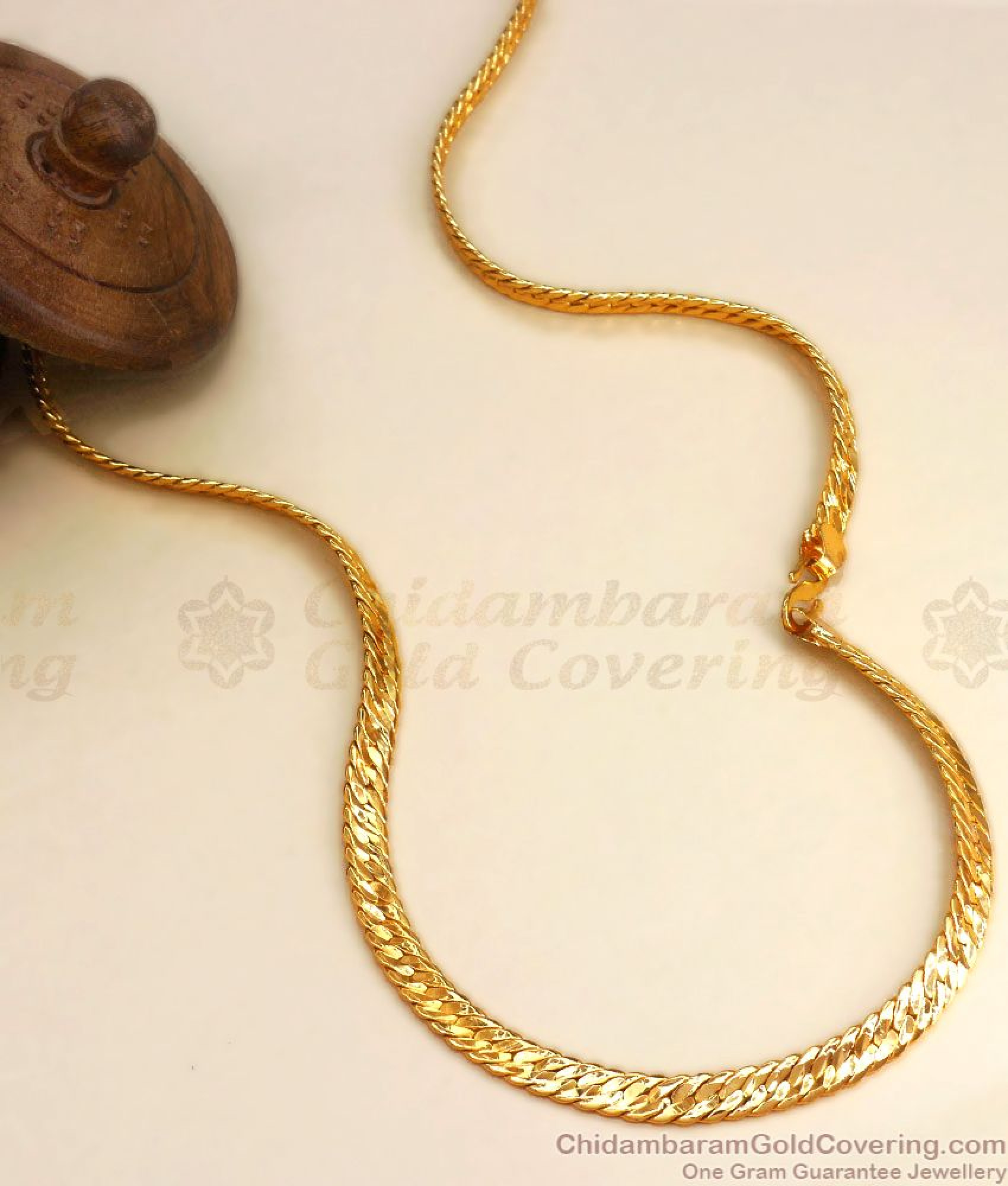 CGLM76 Stylish Bridal Wear Gold Plated Mens Thick Chain Shop Online