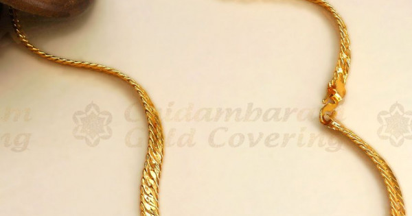 CGLM76 Stylish Bridal Wear Gold Plated Mens Thick Chain Shop Online