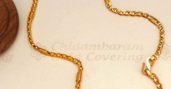 CGLM81 Unique Thin Strips Design Gold Imitation Chain Shop Online