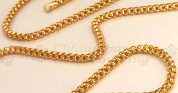 CGLM83 Latest Spiral Hollow Design One Gram Gold Chain For Daily Wear