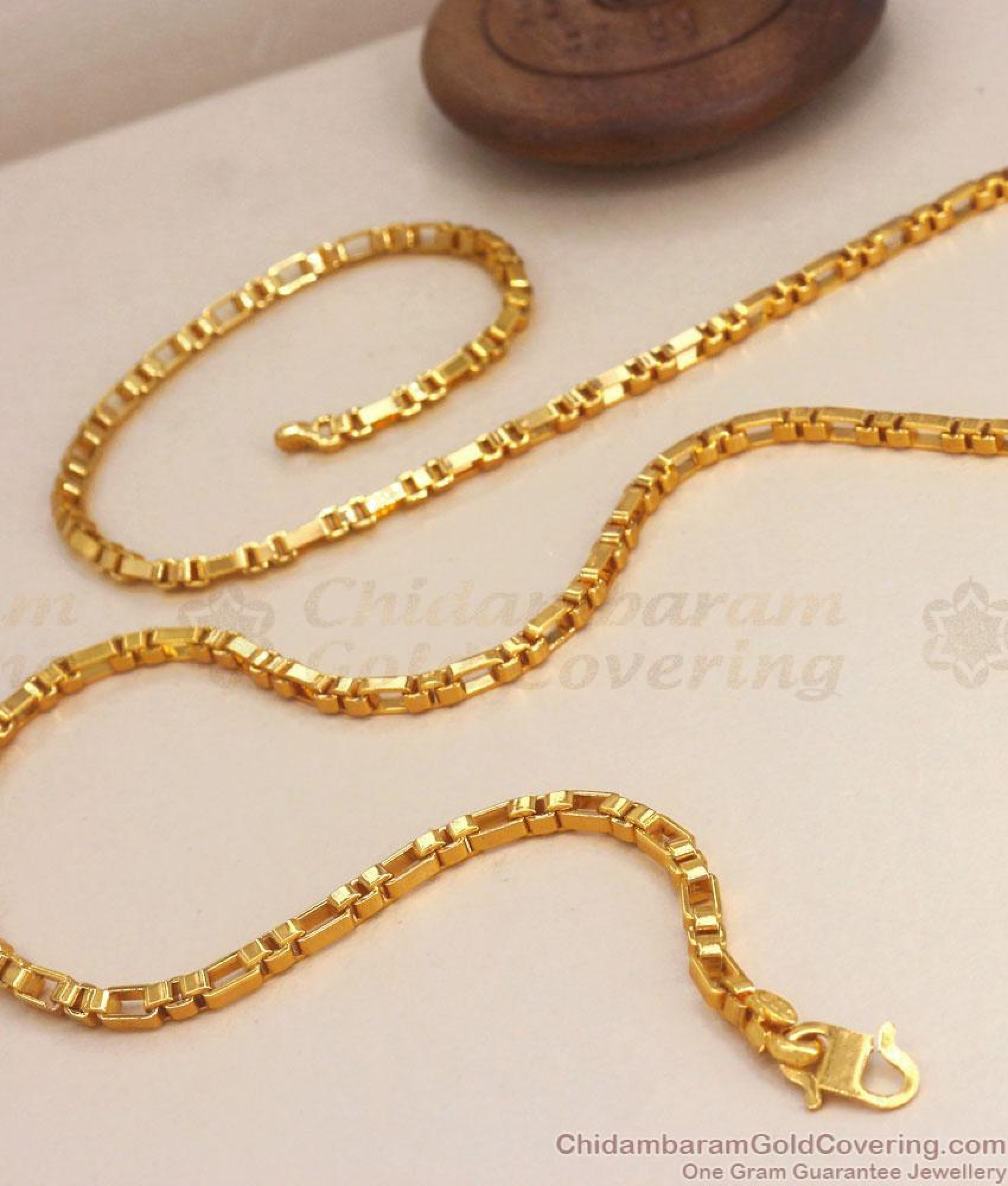 CGLM86 Original Gold Plated Chains Interlocked Design Regular Wear ...