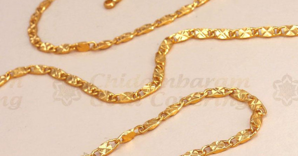 CGLM92 Mens Artificial Gold Chains Solid Designs Shop Now Online