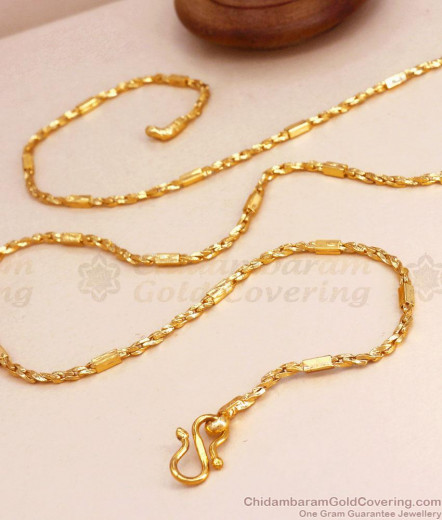 CKMN36 - 24 inches One Gram Gold Milagumani C Cut Beautiful Chain Collections