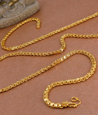 CKMN180 Two Link Box Chain Karimani Sara Gold Chain Design