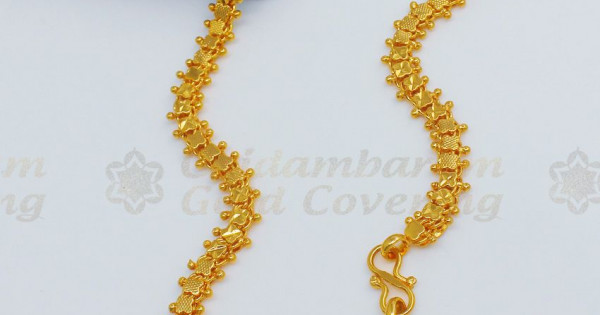 Buy Artistic Butterfly Cut One Gram Gold Chain Design for Ladies
