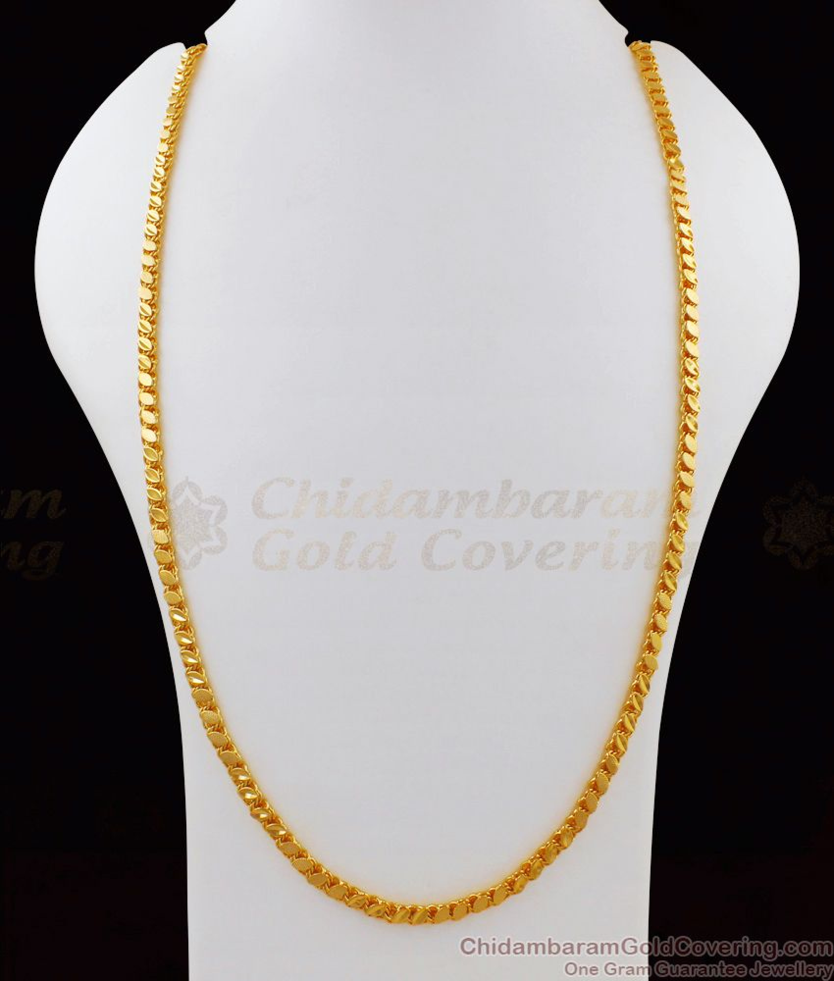Buy 30 Inches Thick Gold Chain For Women S Cut Chain Gram Gold Mixed