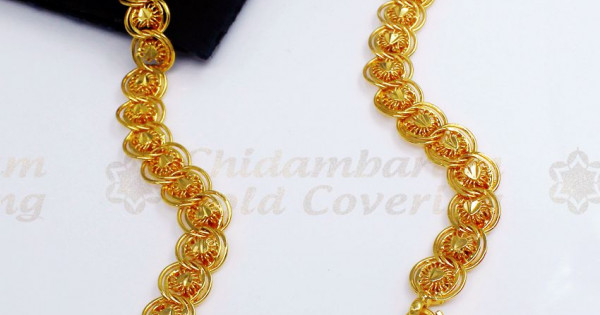 CHRT56 Over Thick Hearti Design One Gram Gold Chain Party Wear