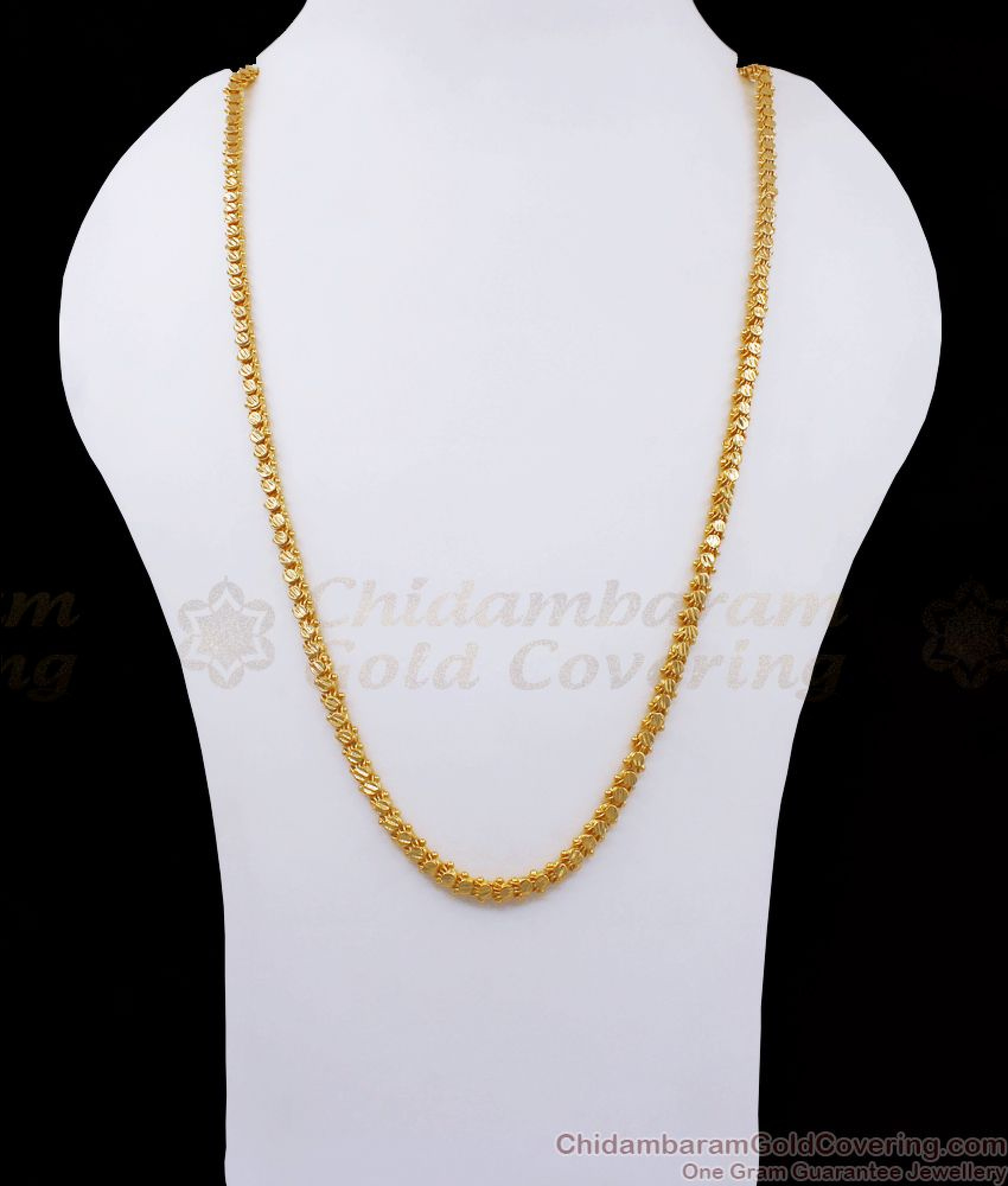 CHRT62 Lovely Jasmine Type Gold Plated Chain Daily Wear Collection