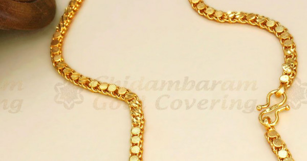 CHRT71 Oval Design Kerala Pattern 1 Gram Gold Chain Shop Online