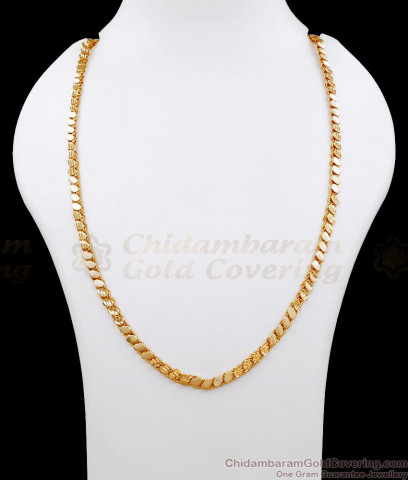 CKMN109 Double Line White Pearl Ball One Gram Gold Chain For Ladies