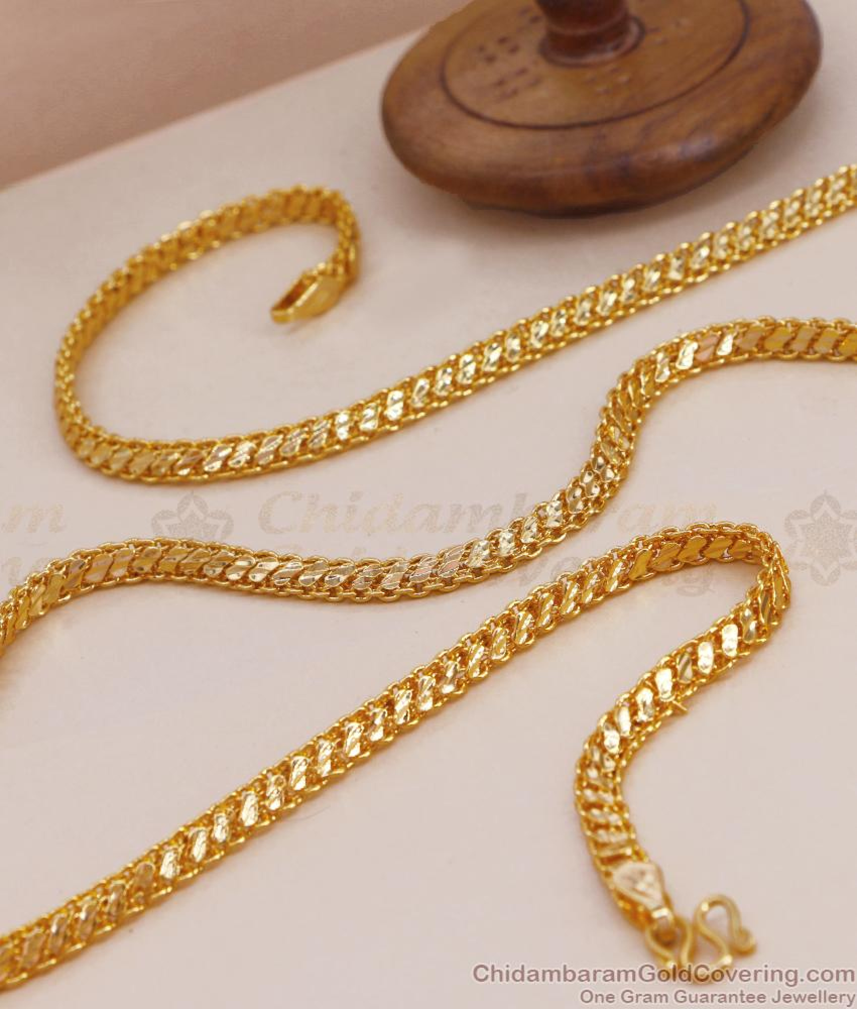 CHRT89-LG 30 Inch Long Broad Andhra Designs Gold Chain Regular Use ...