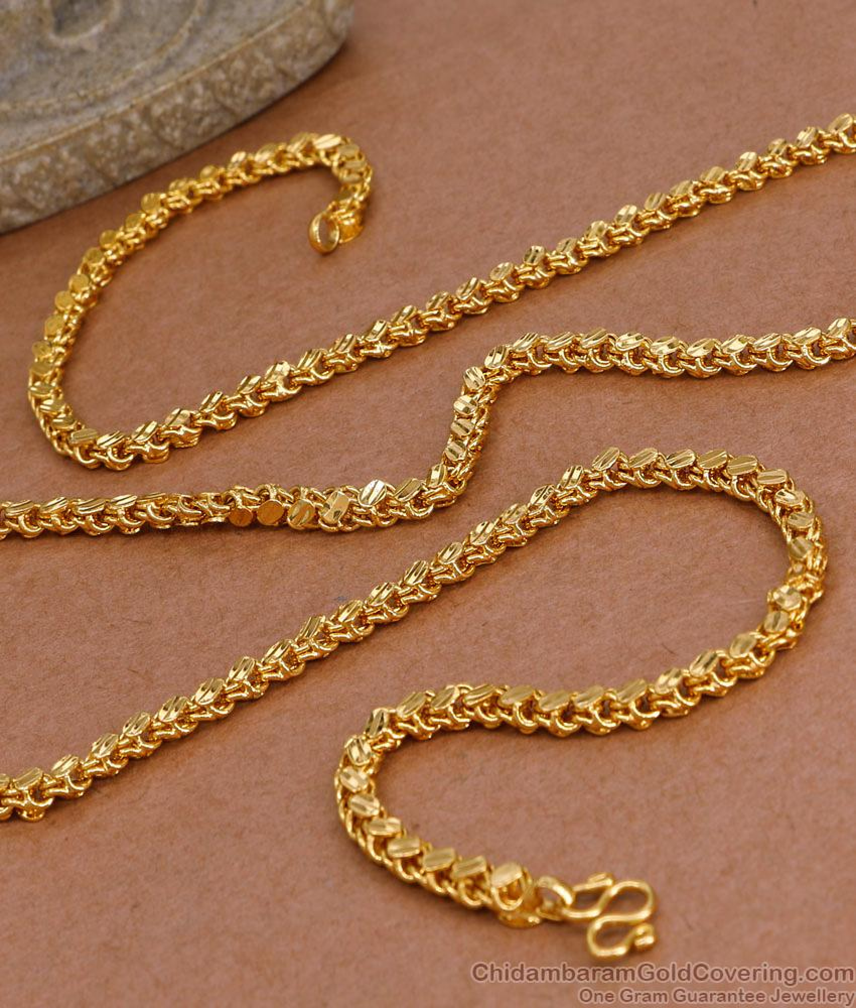 CHRT98 New Arrival Gold Imitation Chain Oval Cut Design For Daily Use