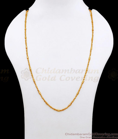 CGLM89 Real Gold Tone Thin Chain For Mens Daily Wear Collections