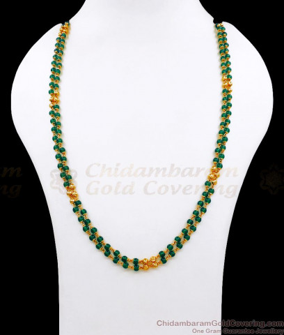 CKMN07-LG - 30 inches Gold Plated Kerala Pure Mani Chain