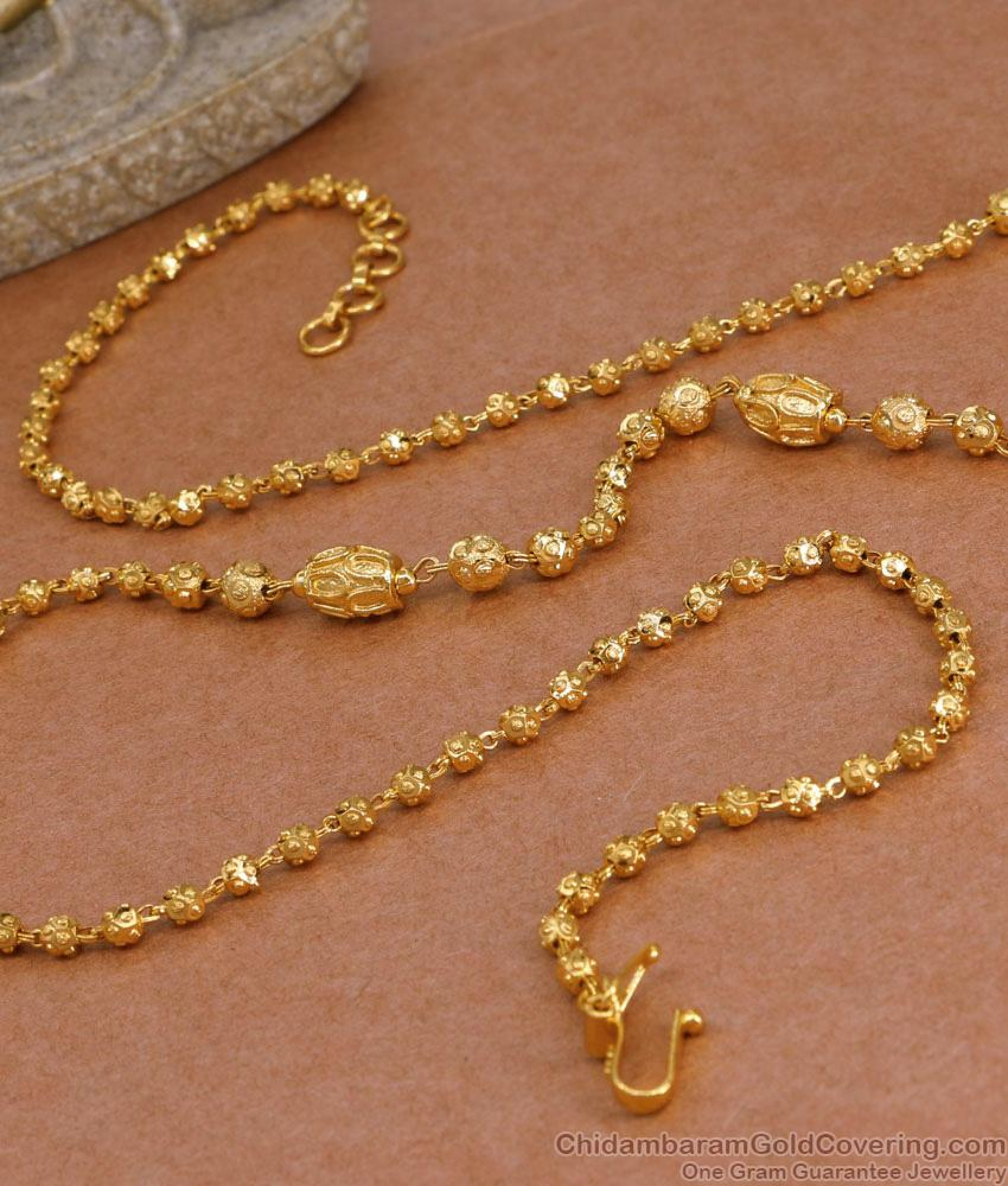 CKMN244 Buy Micro Gold Plated Milagu Mani Malai Design At Affordable ...