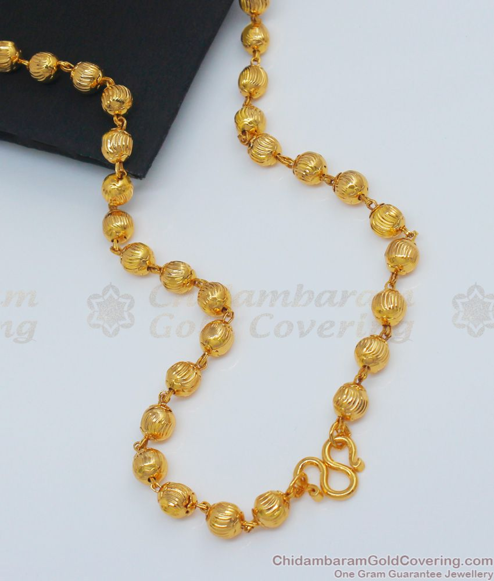 Buy Gold Mani Malai One Gram Gold Chain Design For Daily Use Shop Online