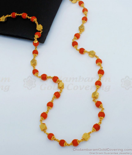 CKMN71 - New Arrival Nava Mani Malai Gold Chain Collections Online