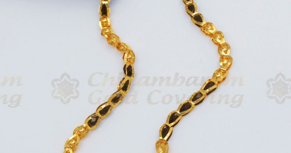 Buy Beautiful Black Crystal One Gram Gold Chain Models for Women