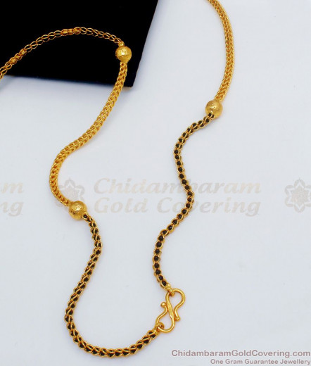 Buy Gold Mani Malai One Gram Gold Chain Design For Daily Use Shop Online