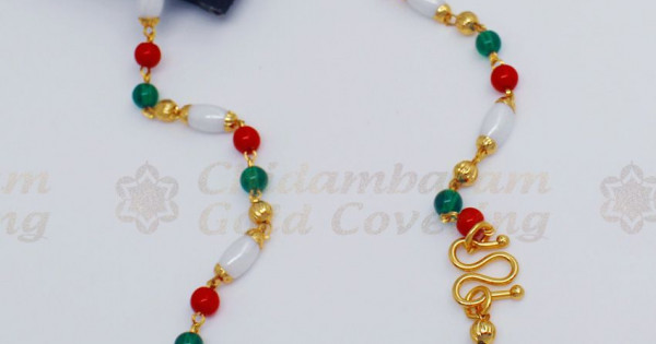 CKMN71 - New Arrival Nava Mani Malai Gold Chain Collections Online