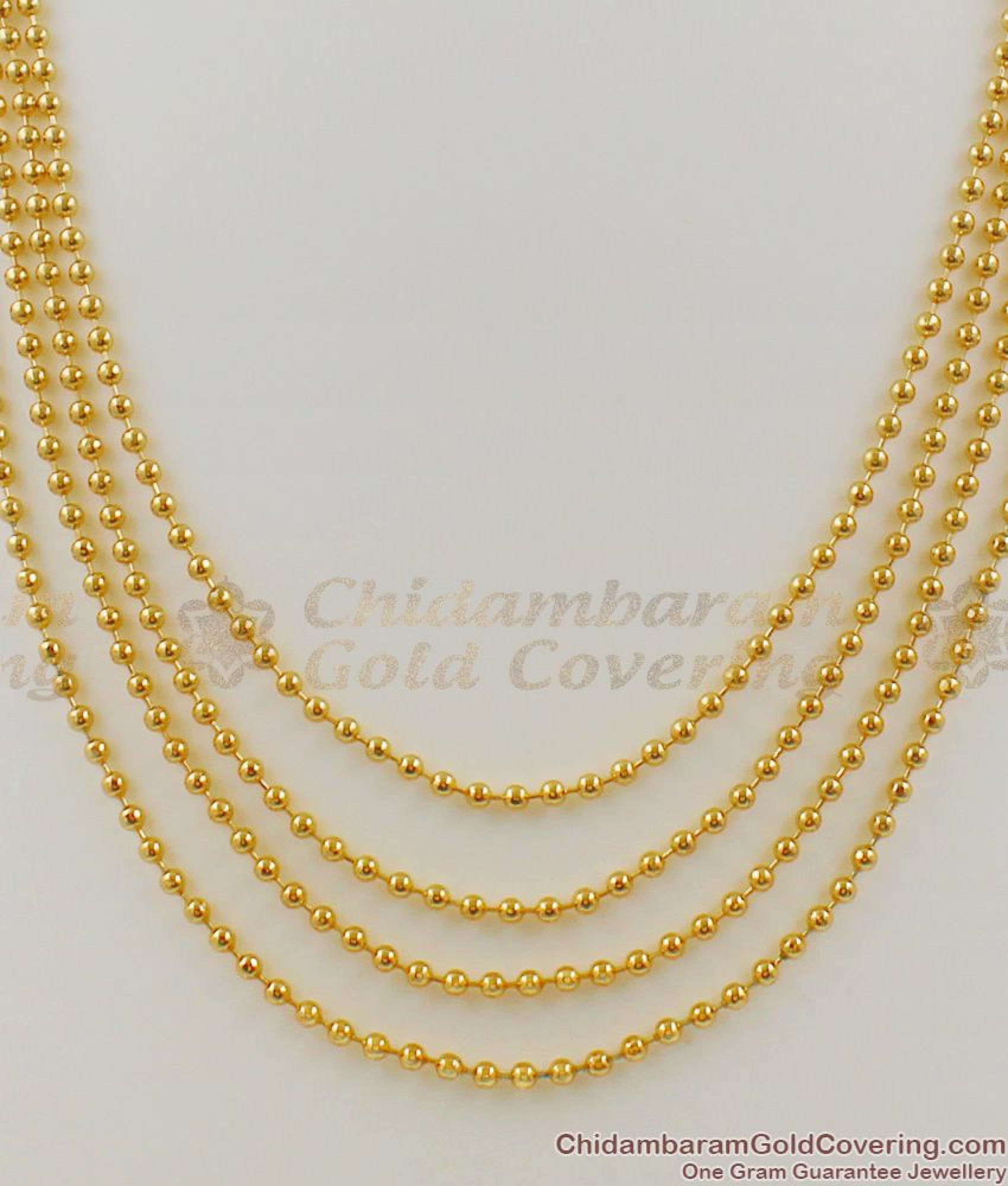 Four Line Gold Short Haram Necklace Peacock Double Mugappu Bridal ...