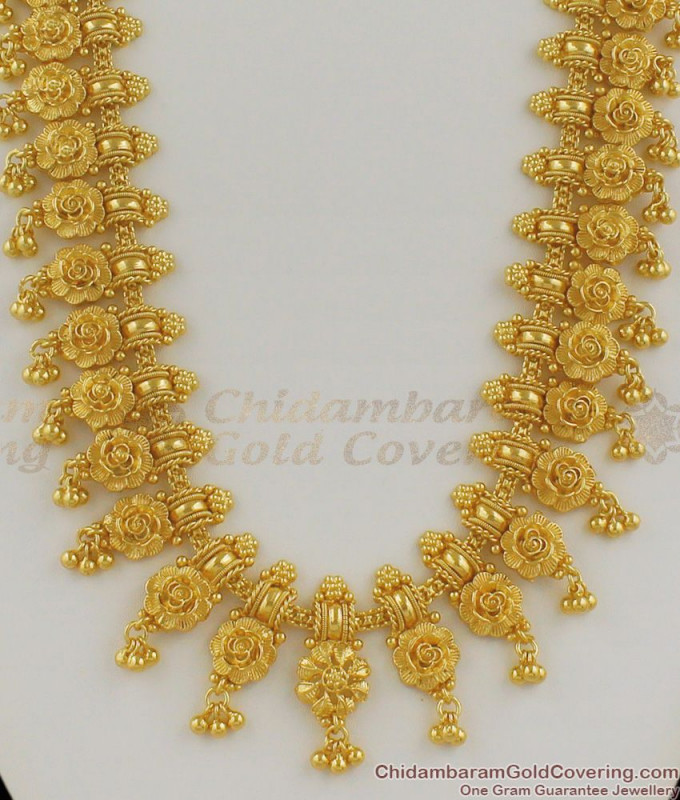 Kasu Malai, Ruby Stone Gold Plated Aaram, American Diamond Aaram ...
