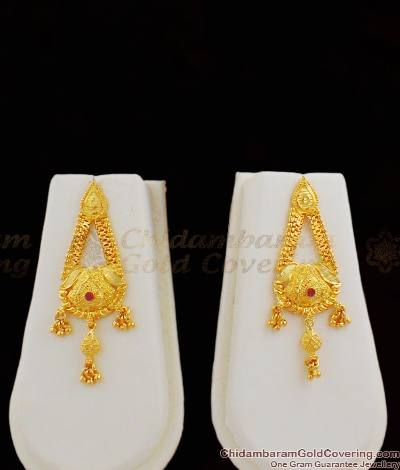 Bollywood Luxury Calcutta Design Gold Forming Haram With Earrings ...
