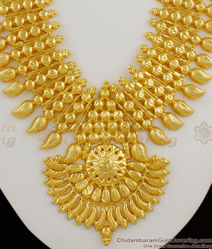 Kasu Malai, Ruby Stone Gold Plated Aaram, American Diamond Aaram ...