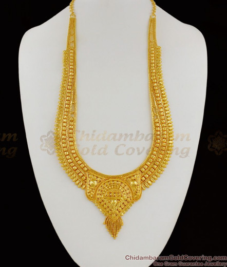 Grand Gold Calcutta Design Forming Haram Jewellery Set Bridal ...