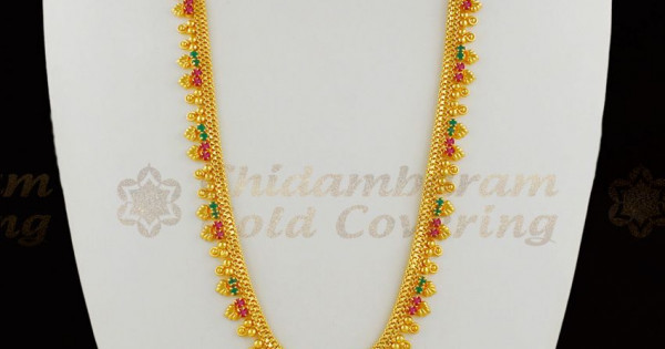 Grand Traditional Haram Design With Double Color Stone Jewellery ...