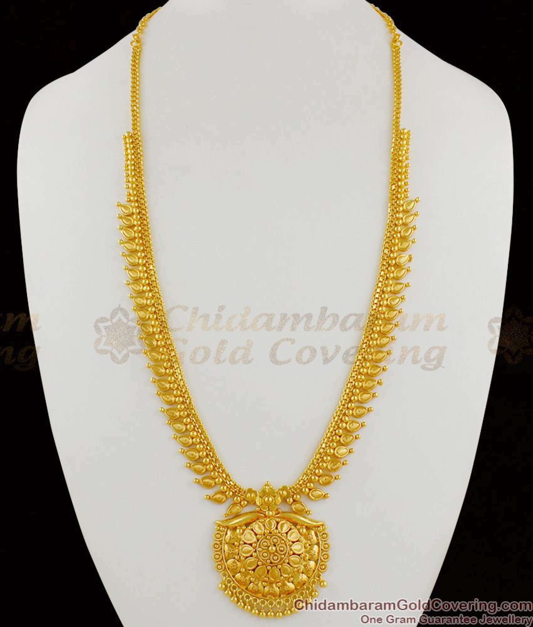Beautiful Kerala Design Gold Plated Big Dollar Haaram Online Collection ...