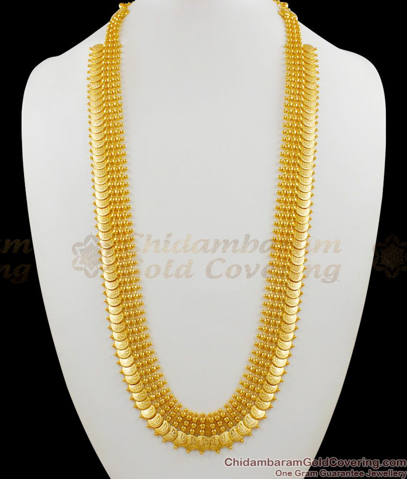 Traditional One Gram Gold plated Small Lakshmi Coins Kasu Malai Haaram ...