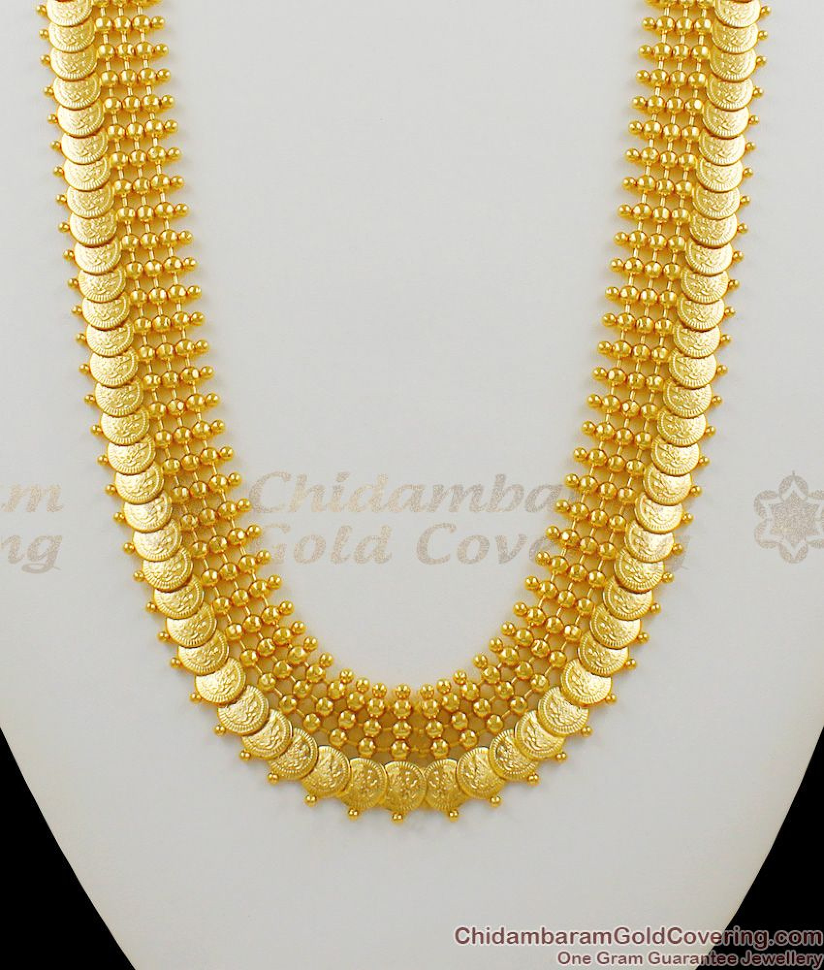 Traditional One Gram Gold plated Small Lakshmi Coins Kasu Malai Haaram ...