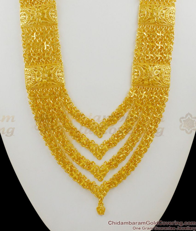 Kasu Malai, Ruby Stone Gold Plated Aaram, American Diamond Aaram ...