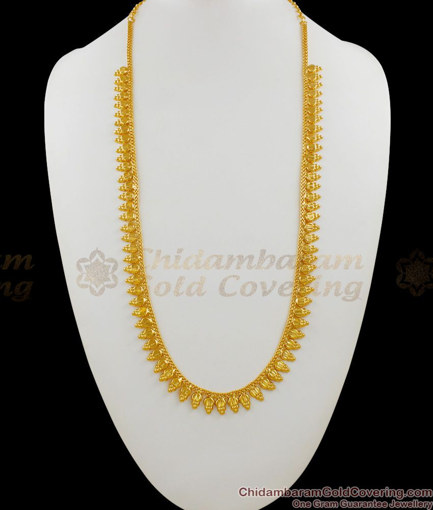 Light weighted Kerala Gold Plated Haram Jewellery For Marriage HR1381